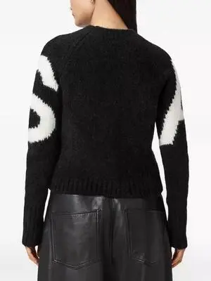 ALLSAINTS Long-sleeve Graphic Sweater - Black