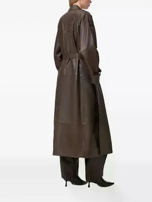 ALLSAINTS Reed Belted Leather Coat
