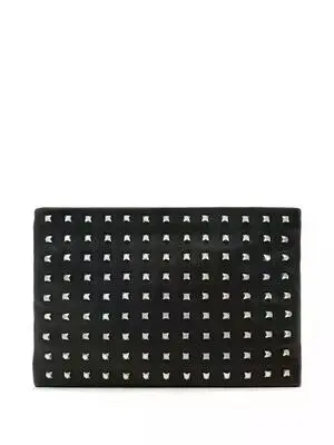 ALLSAINTS Bettina Studded Zip Clutch Bag