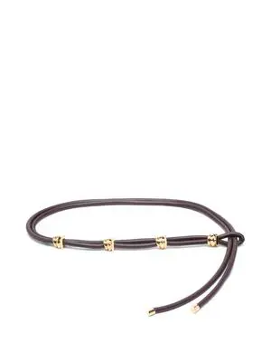Elisabetta Franchi Detail Leather Belt - Brown