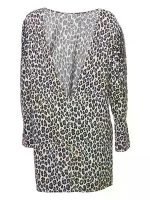Elisabetta Franchi Sequin Leopard-print Mini Dress