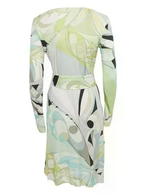 Emilio Pucci Geometric-print Midi Dress