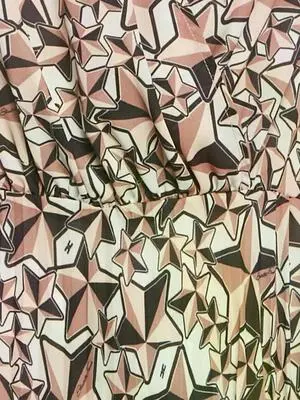 Elisabetta Franchi Pleated Geometric-print Dress