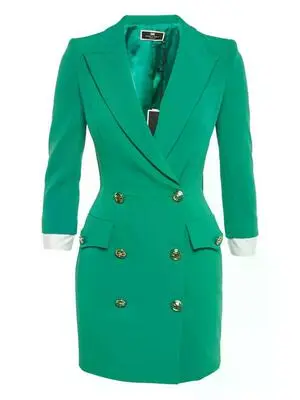 Elisabetta Franchi Buttoned Blazer Mini Dress