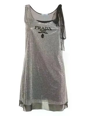 Prada Rhinestone Sequin Mini Dress