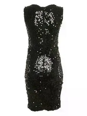 Dolce & Gabbana Sequin Embellished Mesh Dress