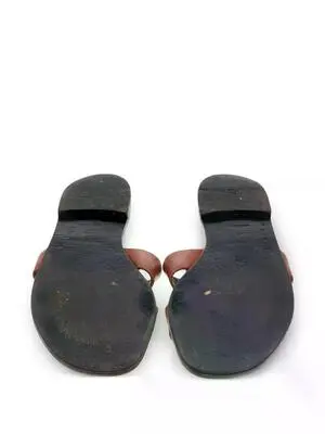 Balenciaga Leather Slip-on Sandals