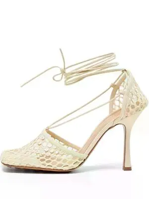 Bottega Veneta Lace Netting Pumps - Neutrals