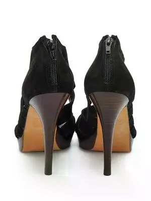 STUART WEITZMAN Suede Strappy High Heel Sandals