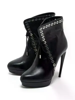 Alexander McQueen 120mm Eyelet-embellished Stiletto Boots