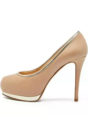 GIUSEPPE ZANOTTI Metallic Trimmed Platform Pumps