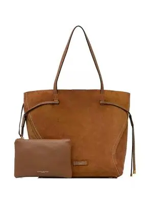 GIANNI CHIARINI Calf Suede Drawstring Tote