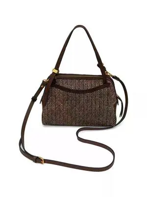 GIANNI CHIARINI Alifa Herringbone Textured Cross Body Bag