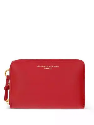GIANNI CHIARINI Zip Pendant Wallet - Red