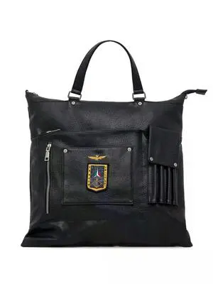 AERONAUTICA MILITARE Logo-patch Carryall - Black