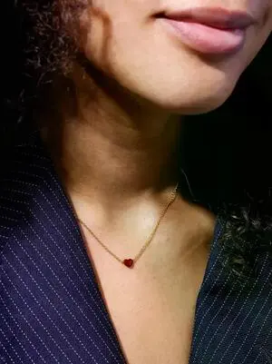 DESIGN LETTERS Little Big Love Heart Pendant Necklace