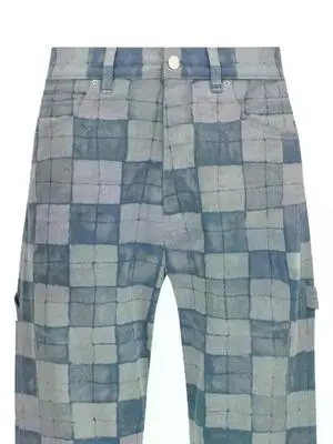 Amiri Check-pattern Carpenter Jeans