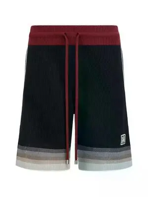 Amiri Striped Knitted Shorts