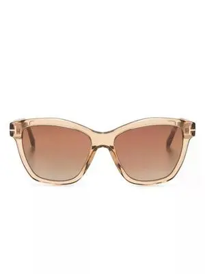TOM FORD Lucia Cat-eye Sunglasses - Brown