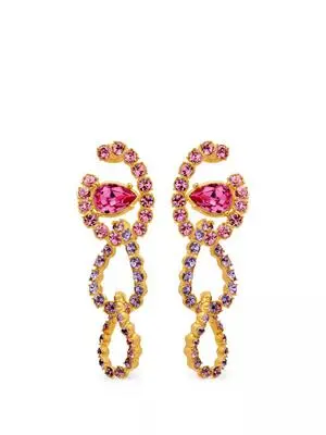 Oscar De La Renta Embellished Drop Earrings - Gold