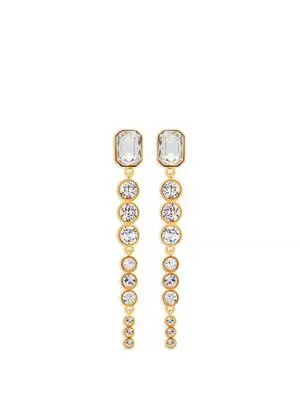 Oscar De La Renta Crystal Drop Earrings - Gold