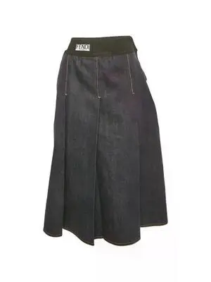 Fendi Contrast Stitching Skirts