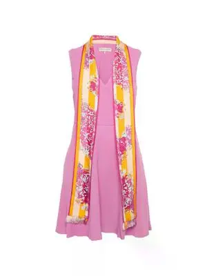 Emilio Pucci Silk Scarf-detail Mini Dress - Pink