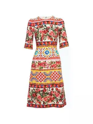 Dolce & Gabbana Crewneck Day Dresses