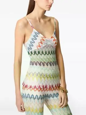 Missoni V-neck Zig-zag Top