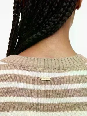 Barbour Striped Crew Neck Sweater - Brown