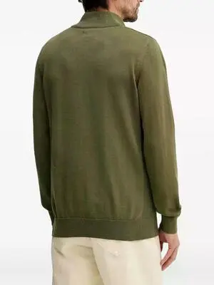 Barbour Zip Neck Sweater - Green