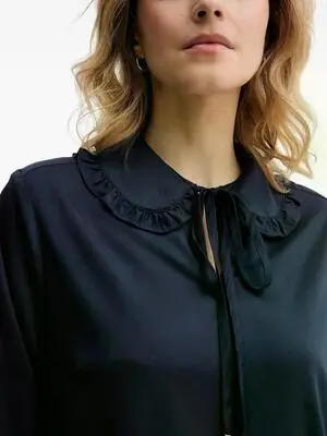 Barbour Evie Ruffled Tie Blouse