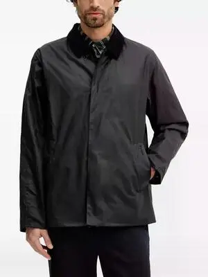 Barbour Short Lorden Corduroy-collar Jacket - Blue