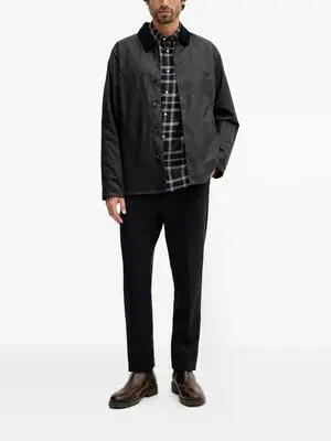 Barbour Short Lorden Corduroy-collar Jacket - Blue