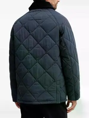 Barbour Quilted Corduroy-collar Jacket - Blue