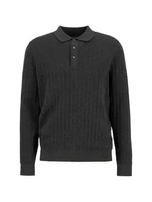 Barbour Smeaton Knitted Polo - Grey