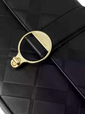 Barbour Debossed Buckle Cross Body Bag - Black