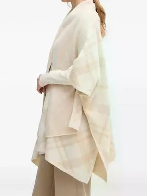 Barbour Vienna Plaid Button Cape