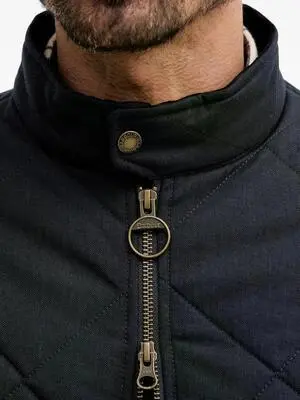 Barbour City Harrington Quilted Jacket - Blue