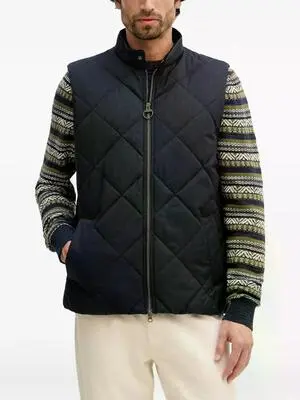 Barbour City Harrington Quilted Zip-up Gilet - Blue