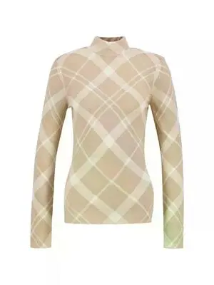 Barbour Savannah Argyle High-neck Top - Neutrals