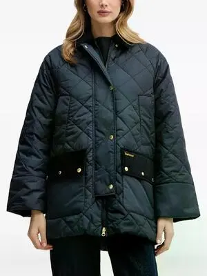 Barbour Quilted Jacket With Corduroy Pocket