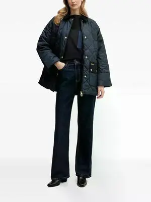 Barbour Quilted Jacket With Corduroy Pocket