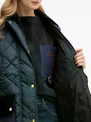 Barbour Quilted Jacket With Corduroy Pocket