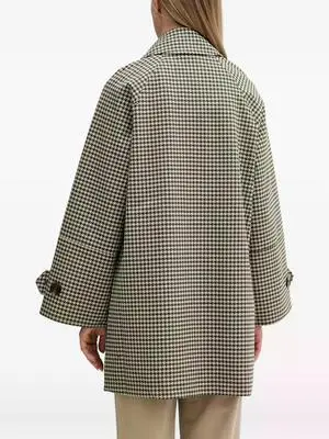 Barbour Kennedy Houndstooth Zip-up Coat