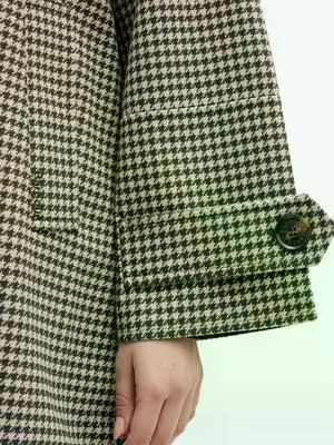 Barbour Kennedy Houndstooth Zip-up Coat