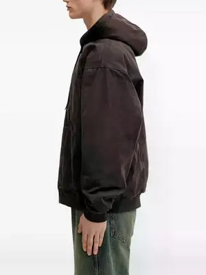 Adidas Hooded Zip Jacket - Brown