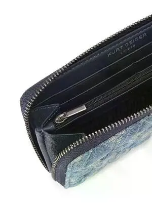 Kurt Geiger Heart-quilted Zip-fastening Wallet