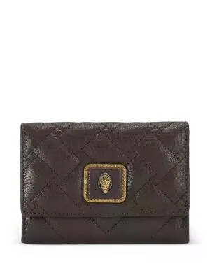 Kurt Geiger Quilted Leather Card Holder - Brown