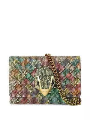 Kurt Geiger Glass-embellished Crossbody Bag - Blue